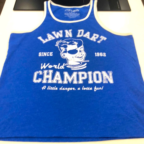 Shirts | Mens Lawn Dart World Champion Tank | Poshmark